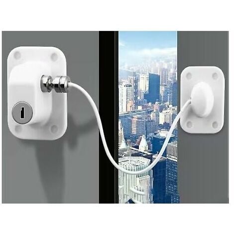 Safety Window Locks 2 Pack Self Adhesive Baby Window Restrictor with ...