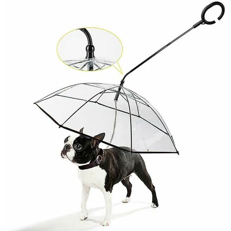 Pet Umbrella Dog C-Shaped Umbrella Rainy Day Dog Walking Leash