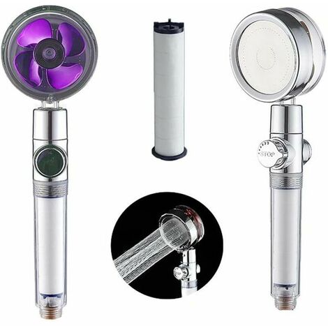 High Pressure Propeller Shower Head,360～ Swivel Shower Head.High ...