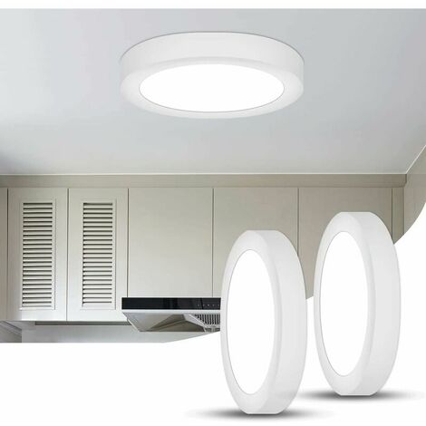2Pcs LED Ceiling Light, 15W 6500K Cool White,Modern Ceiling Lamp Round ...