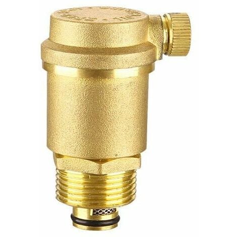 Set of 2 brass DN15 automatic drain valves with pressure relief valve ...