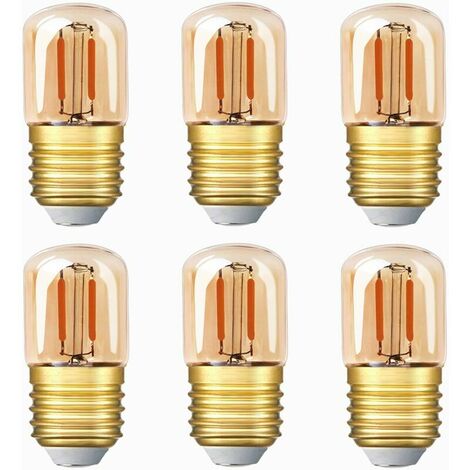Tubular LED Bulb , 1W T28 Edison LED Bulb E27 Screw Base 2200K Super ...