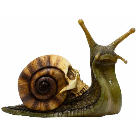 Garden Decorative Snail Skull Sculpture Gothic Decoration Snail Statue ...