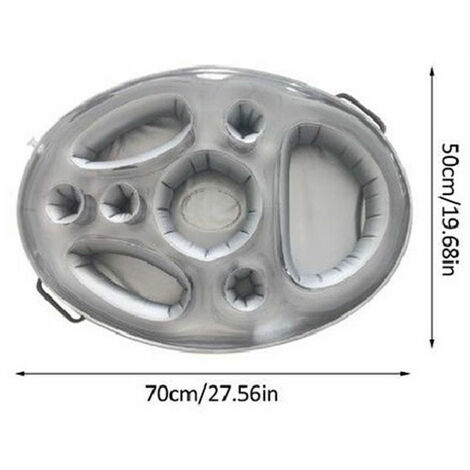 Floating Pool Bar, 8 Holes Pool Floating Bar, Inflatable Drink Holders ...