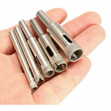5/6/8/10/12mm diamond drill bit set, diamond coated drill bit set for tile, marble, glass