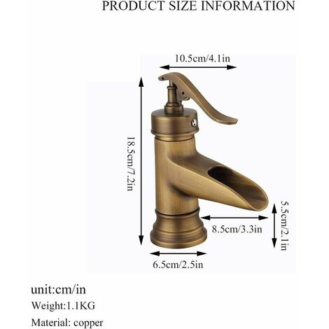 Basin Faucets, Antique Brass Basin Mixer Tap Vintage Retro Style ...