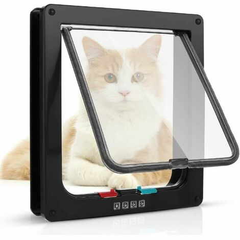Cat Flap with 4-Way Magnetic, Pet Door for Cats and Small Dogs, Cat ...
