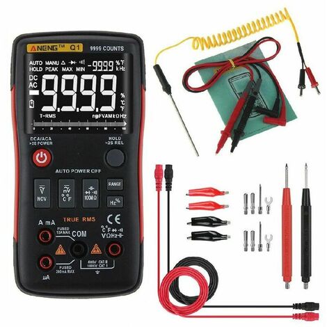 Digital Multimeter, DC Current Voltage AC Capacitance Resistance NCV ...