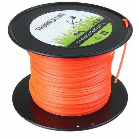 2.4mm x 100m Heavy Duty Nylon Square Edger Line Brush Cutter Cord Rope