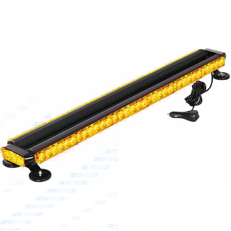 Yellow 78 LED Recovery Light Bar 910mm 10-30V DC Flashing Beacon Truck ...