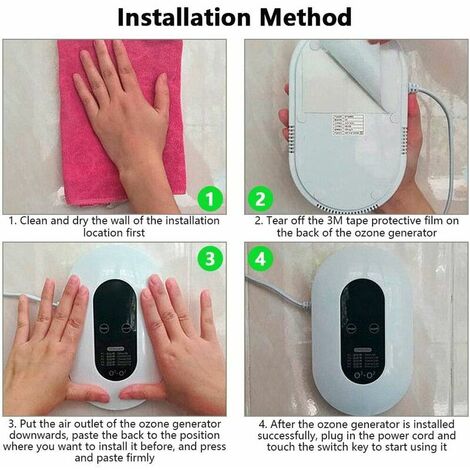 Ozone Generator,Mini Ozone Machine with 4 Modes Hanging Touch Screen ...