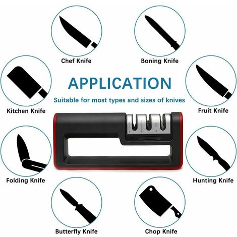 Manual Knife Sharpener Professional Knife Sharpener, [3 Levels ...