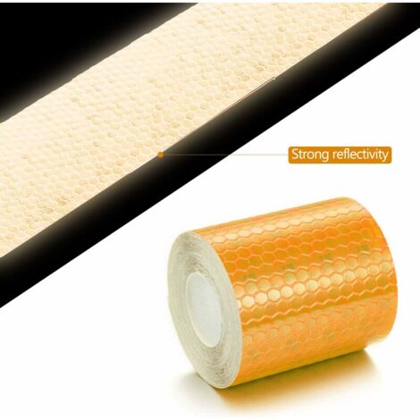 4 Rolls Reflective Tape, Self-Adhesive Safety Warning Tape Night ...