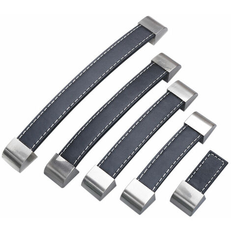 Leather Handle for Furniture 6 Pieces Leather Door Handle Leather ...