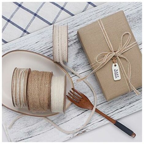 Braided Burlap Hemp Rope Rope Jute Ribbon Party Craft Decoration, 10 ...