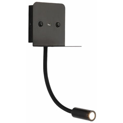 Plug-in Wall Light for Bedroom, LED Wall Reading Light with Switch and ...