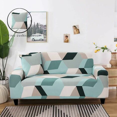 2 Seater Stretch Sofa Cover Fantasy Universal Stretch Armchair Cover ...