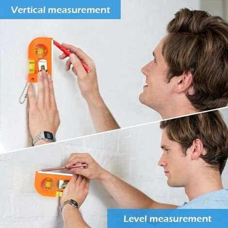 2pcs Small Pocket Level Tool, Bubble Level Mini Torpedo Levels with Two ...