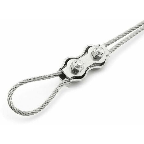 12Pcs M2 2mm Duplex Wire Rope Clamp Stainless Steel 304 for 2mm Wire ...