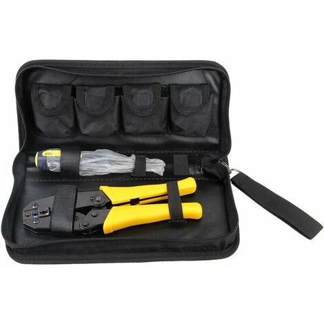 Cable crimper - with 5 interchangeable jaws - screwdriver - Crimping ...