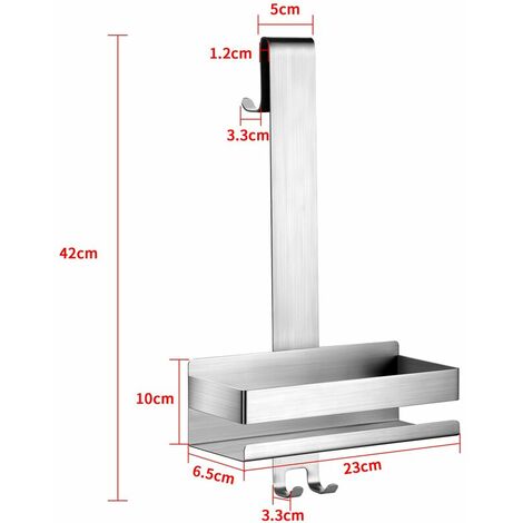 Hanging Shower Shelf - Stainless Steel Bathroom Shelf for Hanging Glass ...