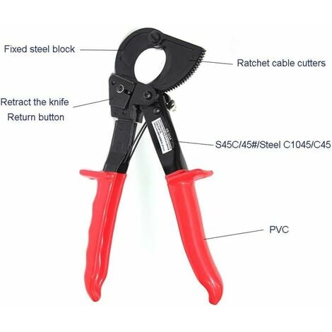 Ratchet cable cutter, cable cutter and cable cutter up to 240 mm2 ...