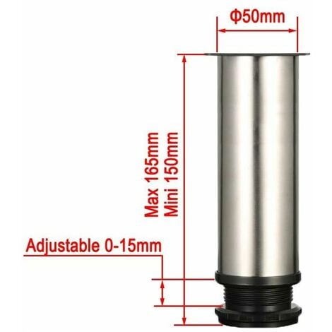 4 Adjustable Legs 150mm Height thicken cabinet legs Table legs ...