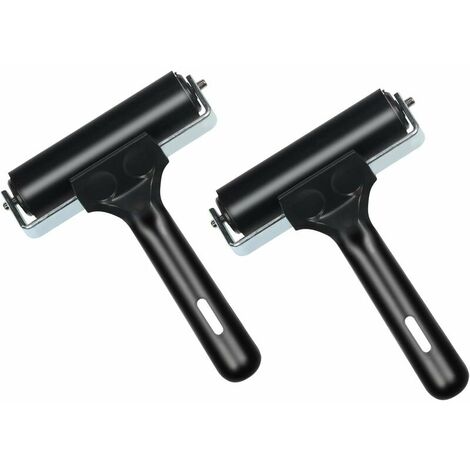 2 Pcs Hard Rubber Paint Ink Rollers for 10cm Presser Rollers for Craft ...