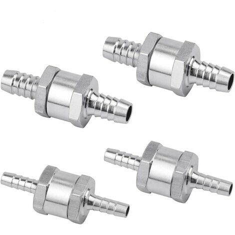 4PCS Fuel Non Return One Way Check Valve Petrol Diesel Fuel Oil Water ...