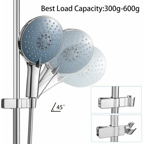 Universal Shower Head Holders, Adjustable Shower Holder Bracket, 45 ...