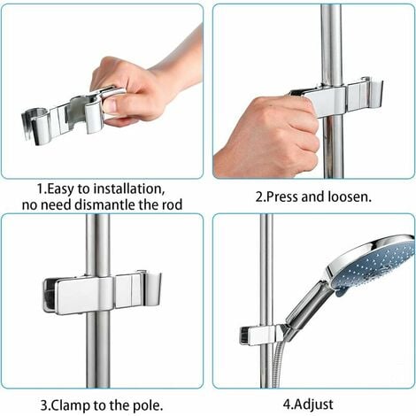 Universal Shower Head Holders, Adjustable Shower Holder Bracket, 45 ...