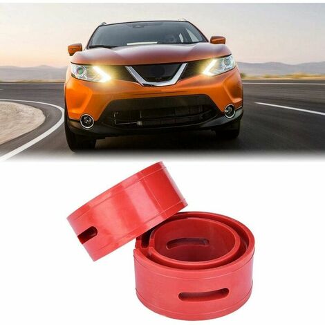 2Pc Universal Car Shock Absorber Spring Buffer Red Car Bumper Cushion ...