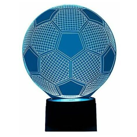 3D Night Light Visual Soccer Ball USB 7 Colors Changing Football Lamp ...
