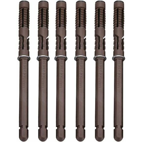 [6 pieces] 10x100mm Concealed Floating Shelf Bracket Wall Shelf ...