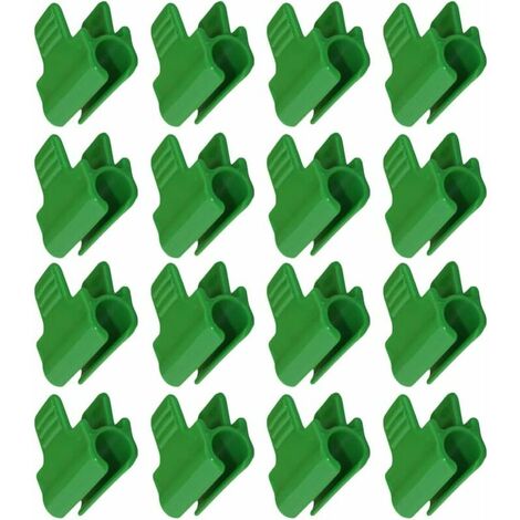 50pcs Plant Clips Aluminum Tube Stable Clips Plants Clamps Greenhouse ...