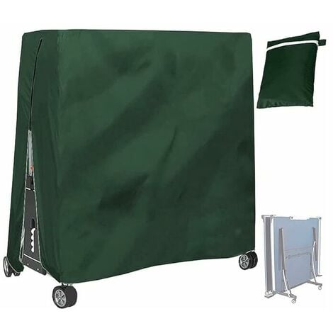 Table tennis table cover 210D waterproof indoor and outdoor--green ...