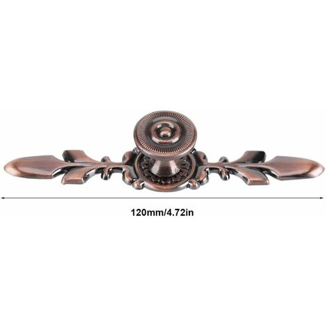 Set of 4 Vintage Style Pull Handle Knob Back Plate for Home Door ...