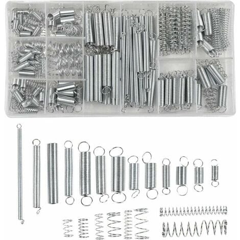 200 Pieces Compression Springs Tension Springs Extension Springs ...