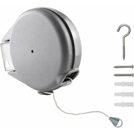 Retractable Clothesline, 12M Clothesline Drying Rack Retractable ...