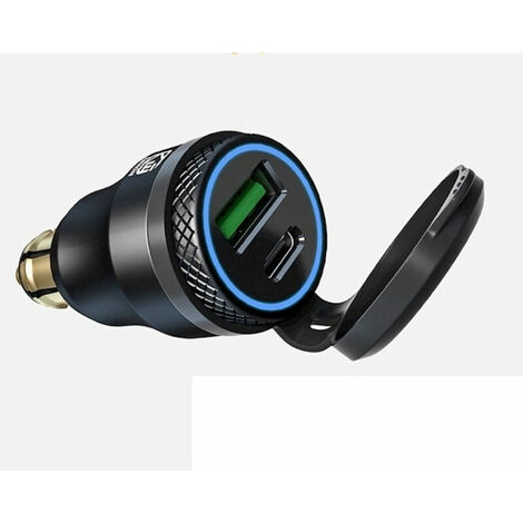 USB Cigarette Lighter Adapter - For BMW Motorcycle, DIN/Hella - EU Plug ...