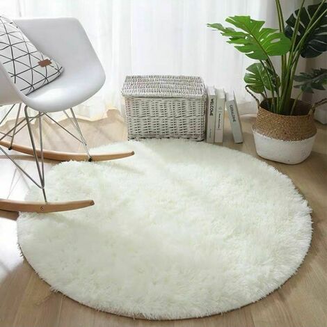 Round Rug Living Room Shaggy Bedside Rug Bedroom Large Size Soft Carpet ...