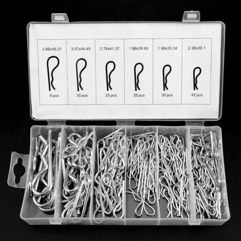 150pcs Cotter Pins Stainless Steel R Cotter Pin Heavy Duty Zinc Plated ...
