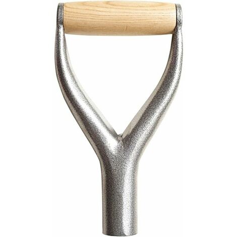 Shovel D Grip Handle, Metal Snow Shovel Replacement Handles with Wooden ...