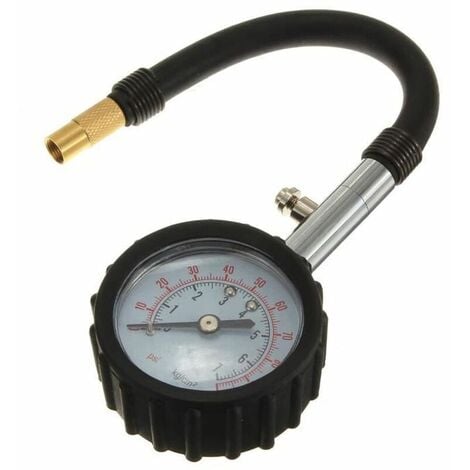 Manometer Tire Pressure Gauge Dial Inflation Gauge Air Tire 0-100 PSI ...