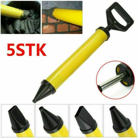 Mortar Grout Gun Mortar Press Mortar Syringe Mortar Pump + 4 Nozzle ...