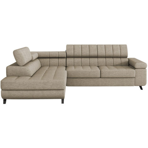 Sofá rinconero Comfivo 207, Matana 17, Función de descanso, Almacenaje ...