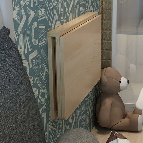 Table Murale Rabattable 60 X 40 Cm Couleur du bois