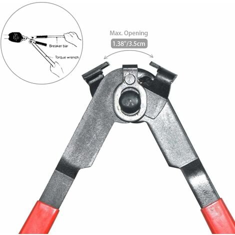 Pince pour Collier de Serrage, 2 pinces Pinces collier cardan et pince colliers bandes à sertir