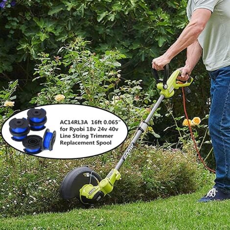 10 Paquets Bobine de Rechange pour Coupe-bordure de Ligne 0,065 pouce pour Ryobi 18v 24v 40v ...