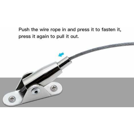 2mm x 10m Câble en Acier Inoxydable Enduite de PVC Fil Suspension Cadre ...